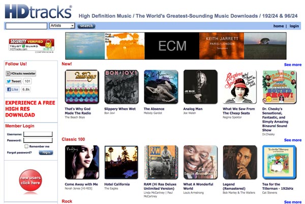 HDtracks Offers a Master Quality Music Experience for the Masses ...
