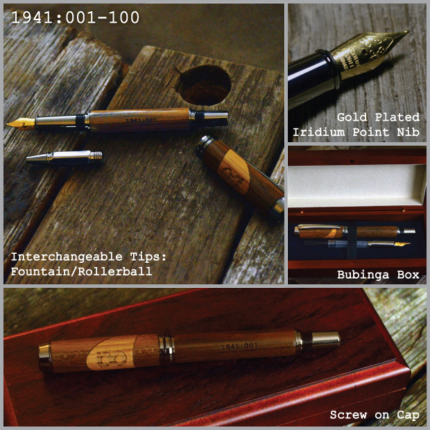 Own a Hand-Crafted Wooden Pen Made from a WWII Ship | GearDiary