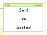 Difference Between Sort And Sorted In Python