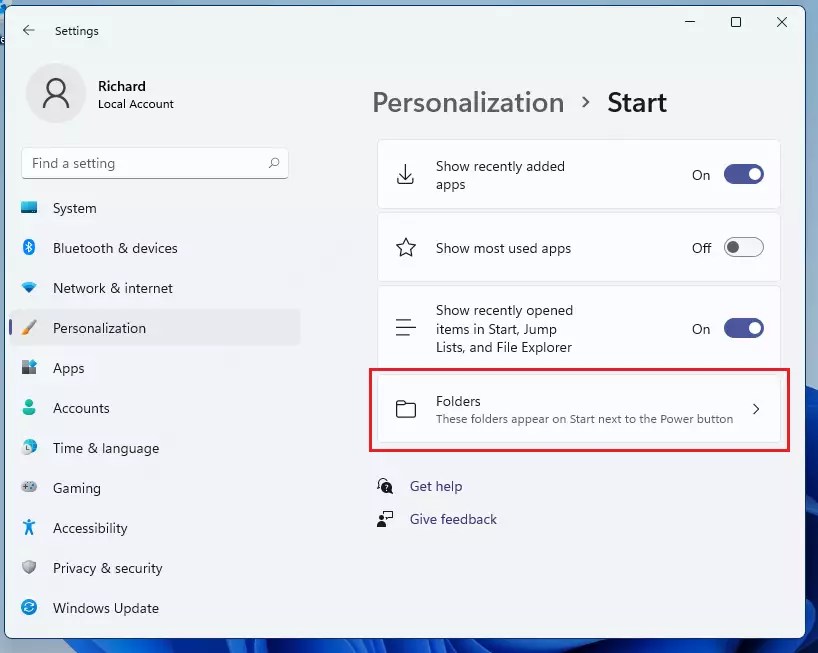 How To Add Or Remove Folders In Start Menu On Windows 11 – AQBRU