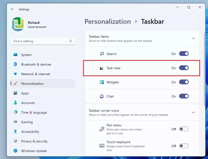 How to Hide or Show Task View in Windows 11 - Geek Rewind