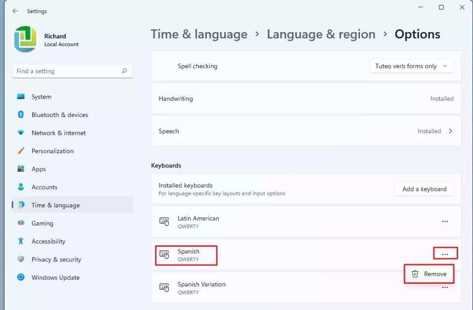 How to Remove Input Language Keyboard in Windows 11 - Geek Rewind