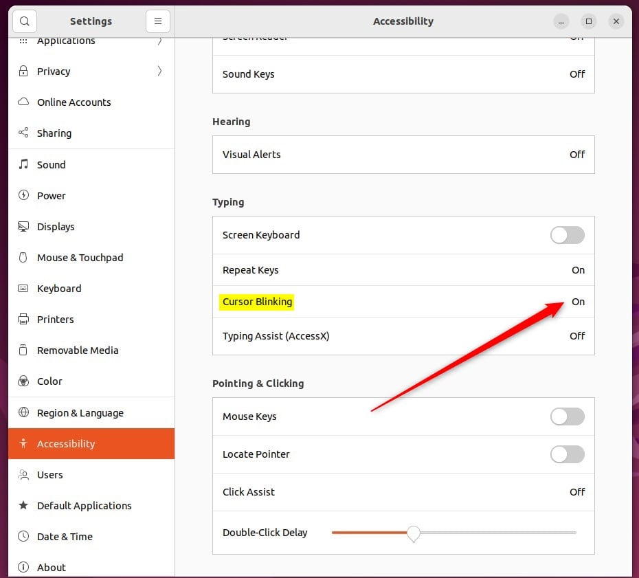 How To Enable Or Disable Cursor Blinking In Ubuntu Linux Geek Rewind