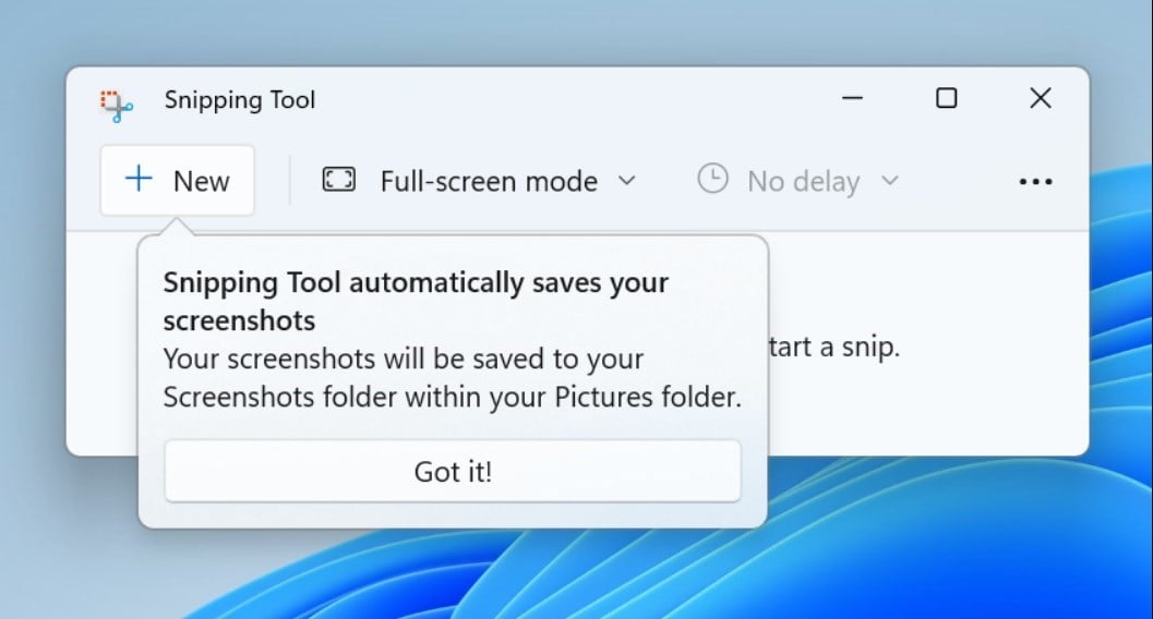How to Enable or Disable Automatically Save Screenshots in the Snipping Tool - Geek Rewind