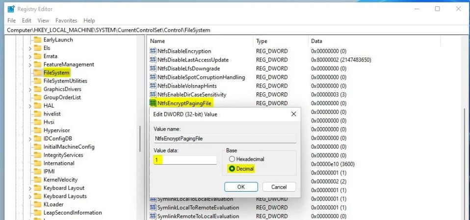 How to Enable or Disable Virtual Memory Paging File Encryption in Windows 11 - Geek Rewind