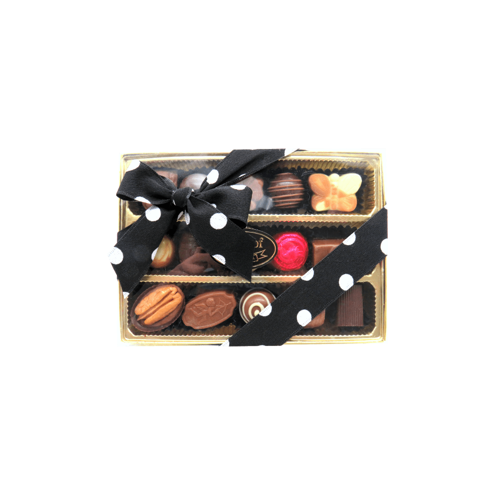 Assorted Chocolates Box (decorated) -225g - Geldhof Chocolatier
