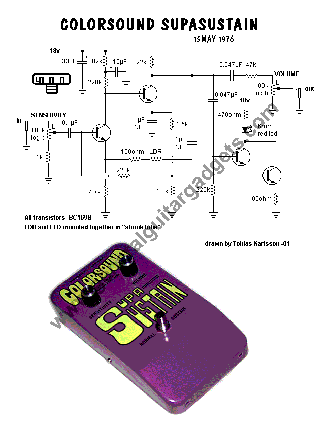 Easy Diy Guitar Pedal Schematics