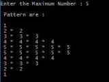 Program In C To Display The Number Pattern Using Loops With Output