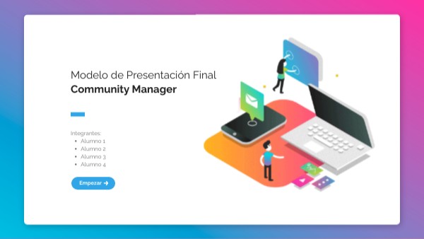 Presentación Community Manager Genially