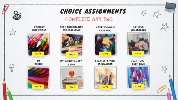 Choice Assignments Genially