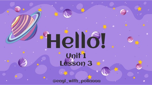Starter Unit 1 Lesson 3 Genially