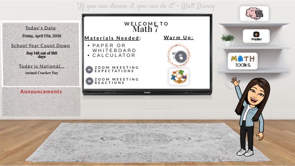 Miss L S Virtual Classroom Genially