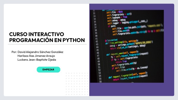Curso Interactivo Programación En Python Genially
