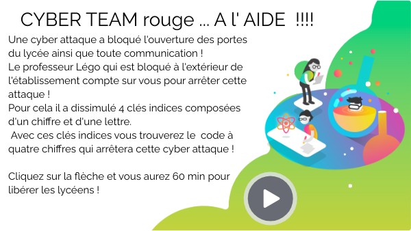 Escape Game Seconde Equipe Rouge