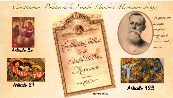Infografía Constitución De 1917 Genially