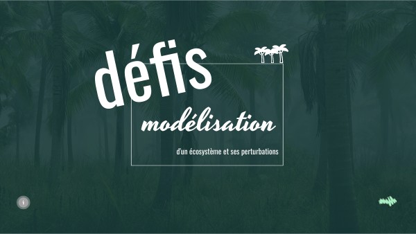 Défi Modélisation écosystème Genially