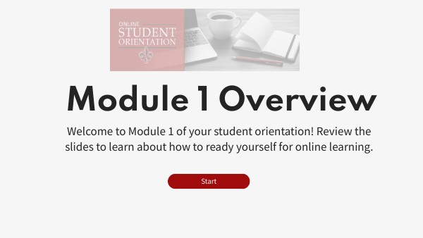 M1 Module 1 Overview Genially