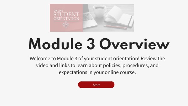 M3 Module 3 Overview Genially