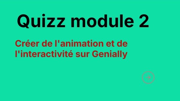 Quizz Module 2