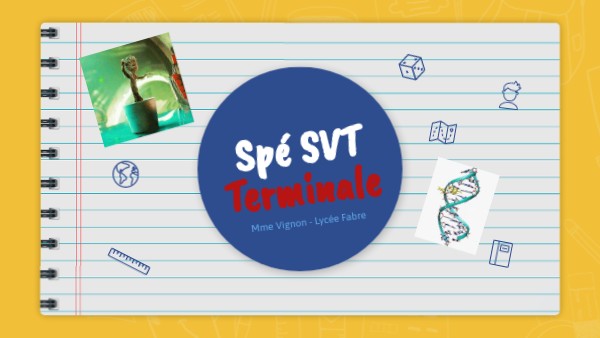 Mme Vignon Term Spé Svt Genially