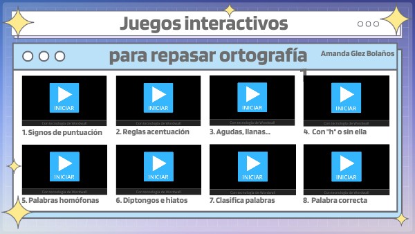 Juegos Interactivos Ortografía Genially