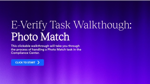 E Verify Task Walkthrough Photo Match Genially