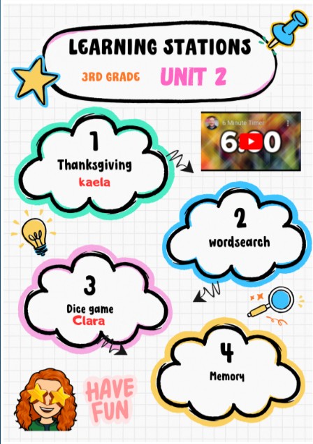 Learning Stations 3rd Grade Unit 2 Genially