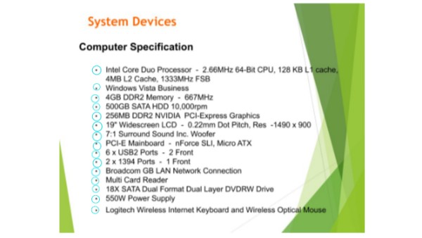 Computer Specification