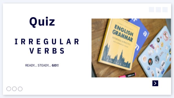 Irregular Verbs Quiz Genially