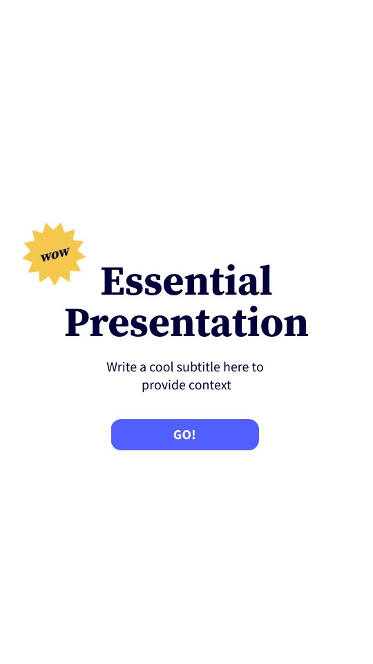 Essential Presentation Mobile Genially