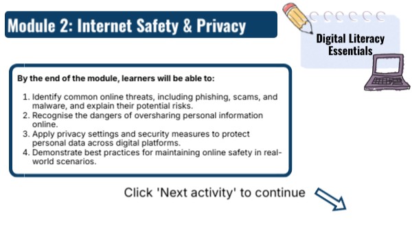 Module 2 Internet Safety Privacy Genially