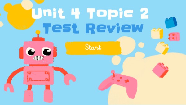 Unit 4 Topic 2 Test Review Genially
