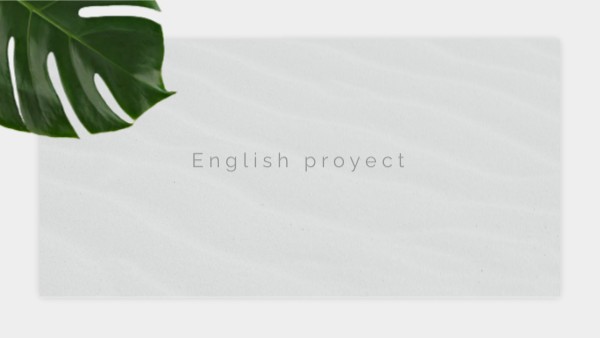 English Proyect Genially