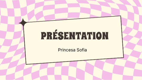 Présentation Personagem Princesa Sofia Genially