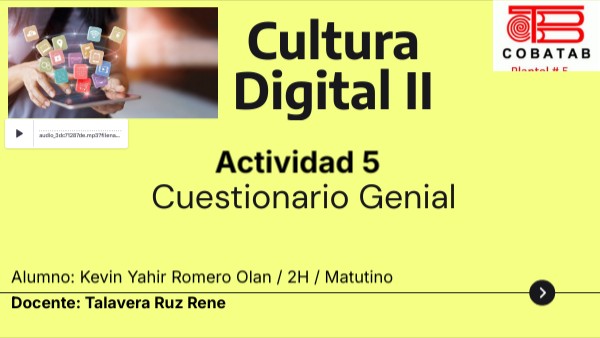 Cultura Digital Ii Genially