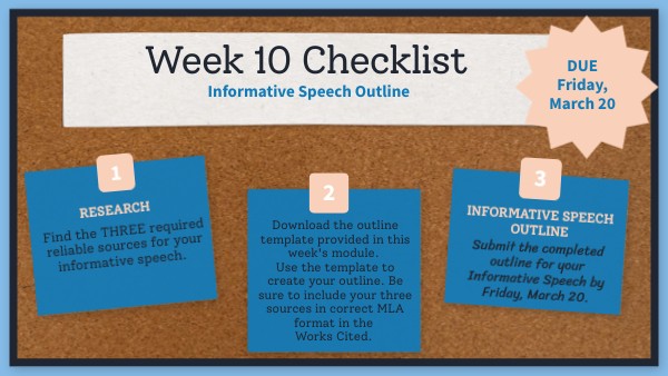 Module 9 Checklist Genially