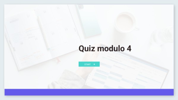 Quiz Modulo 4 Genially