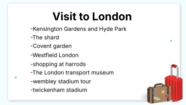 Visit To London Genially