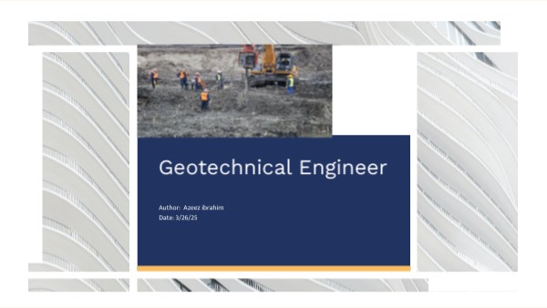 Geotechnical Engineer Genially