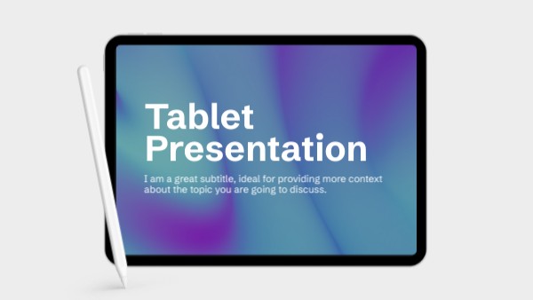 Tablet Presentation Genially