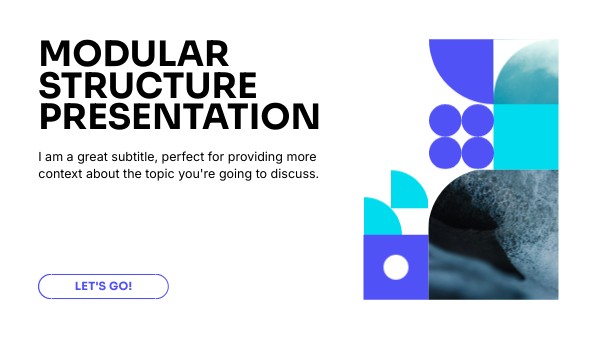Modular Structure Presentation Genially