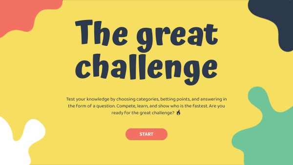 The Great Challenge Genially
