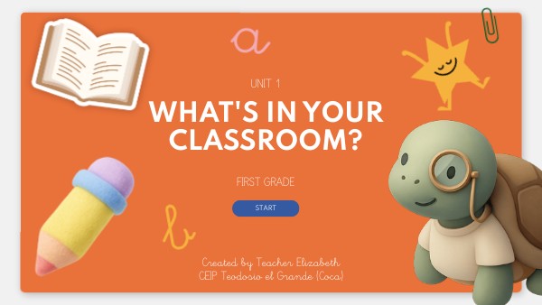 Unit 1 1st Grade Back To School Genially