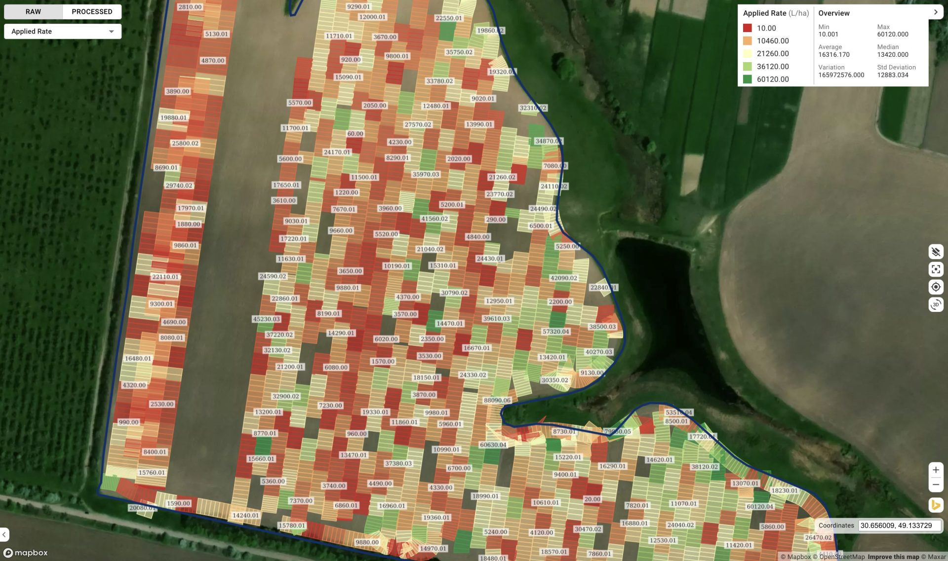 Calculating Difference Between Target Rx and As-Applied Maps - GeoPard ...