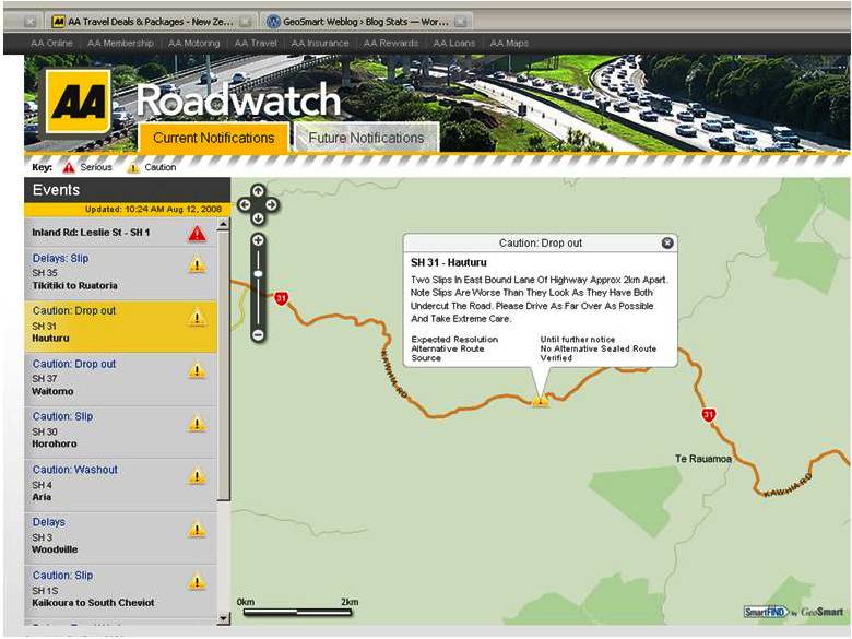 Safe Driving with AA Roadwatch « GeoSmart Weblog