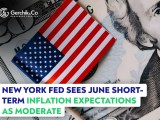 New York Fed Sees June Short Term Inflation Expectations As Moderate