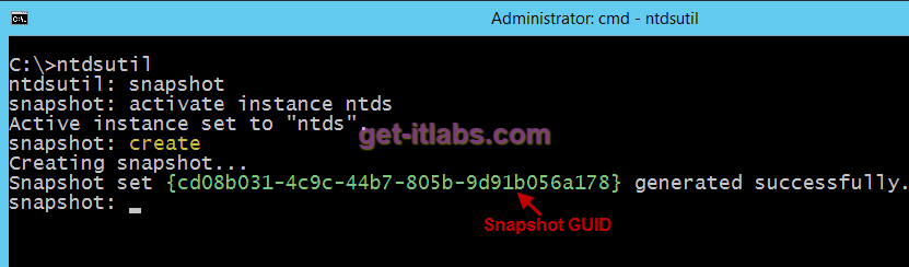 Windows Server 2012 R2 Active Directory Snapshot – Get-itLabs.com