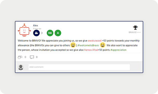 Employee Recognition Platform | BRAVO Reports & Analysis