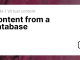 Content From A Database Kirby Cms