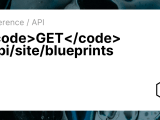 Get Api Site Blueprints Kirby Cms